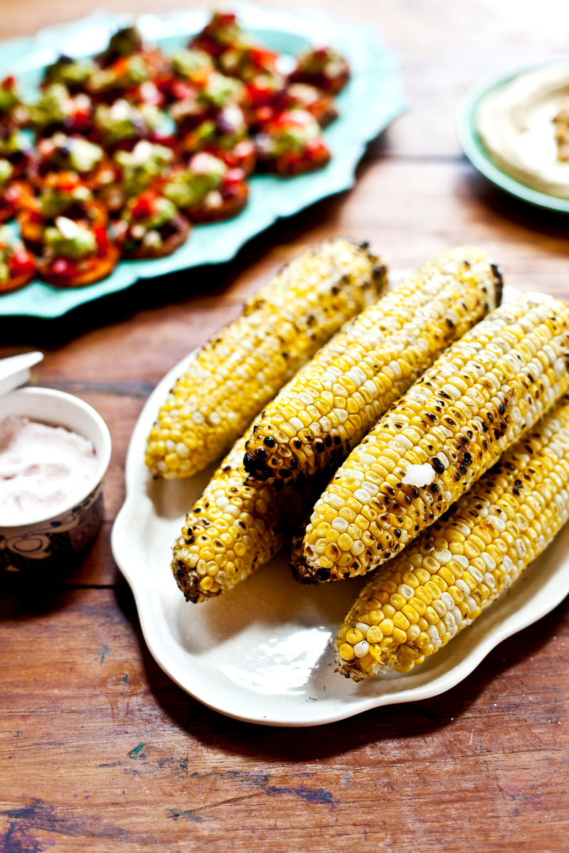 CORN ON THE COB WITH COCONUT OIL, LIME & SEA SALT – Prana Foods