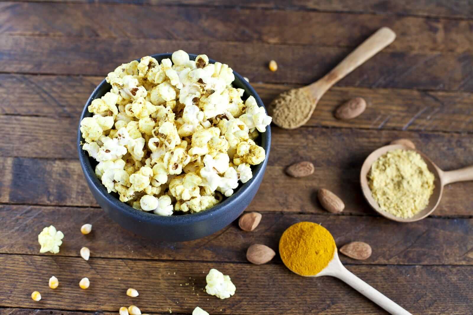 Almond, Cumin and Turmeric Popcorn - Snacks Recipe – Prana Foods