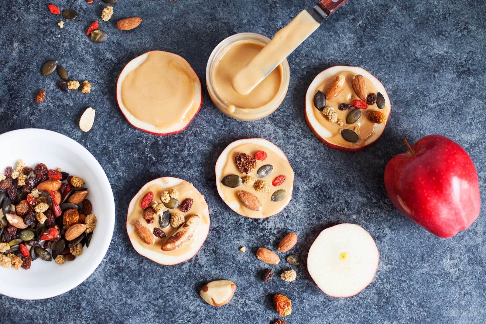 Trail Mix-Dipped Apple Slices - Snack Recipe – Prana Foods
