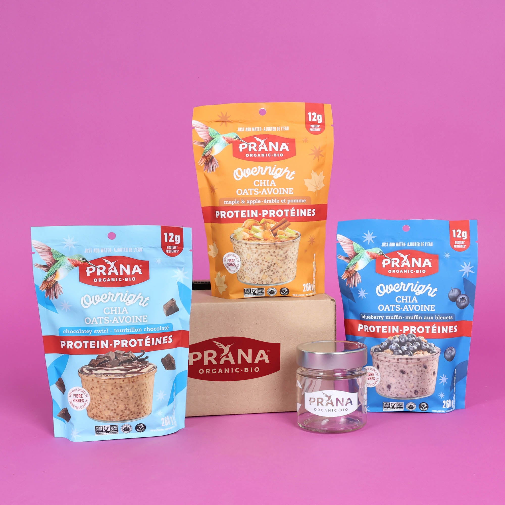 Overnight Chia-Oats with Protein Box – Prana Foods