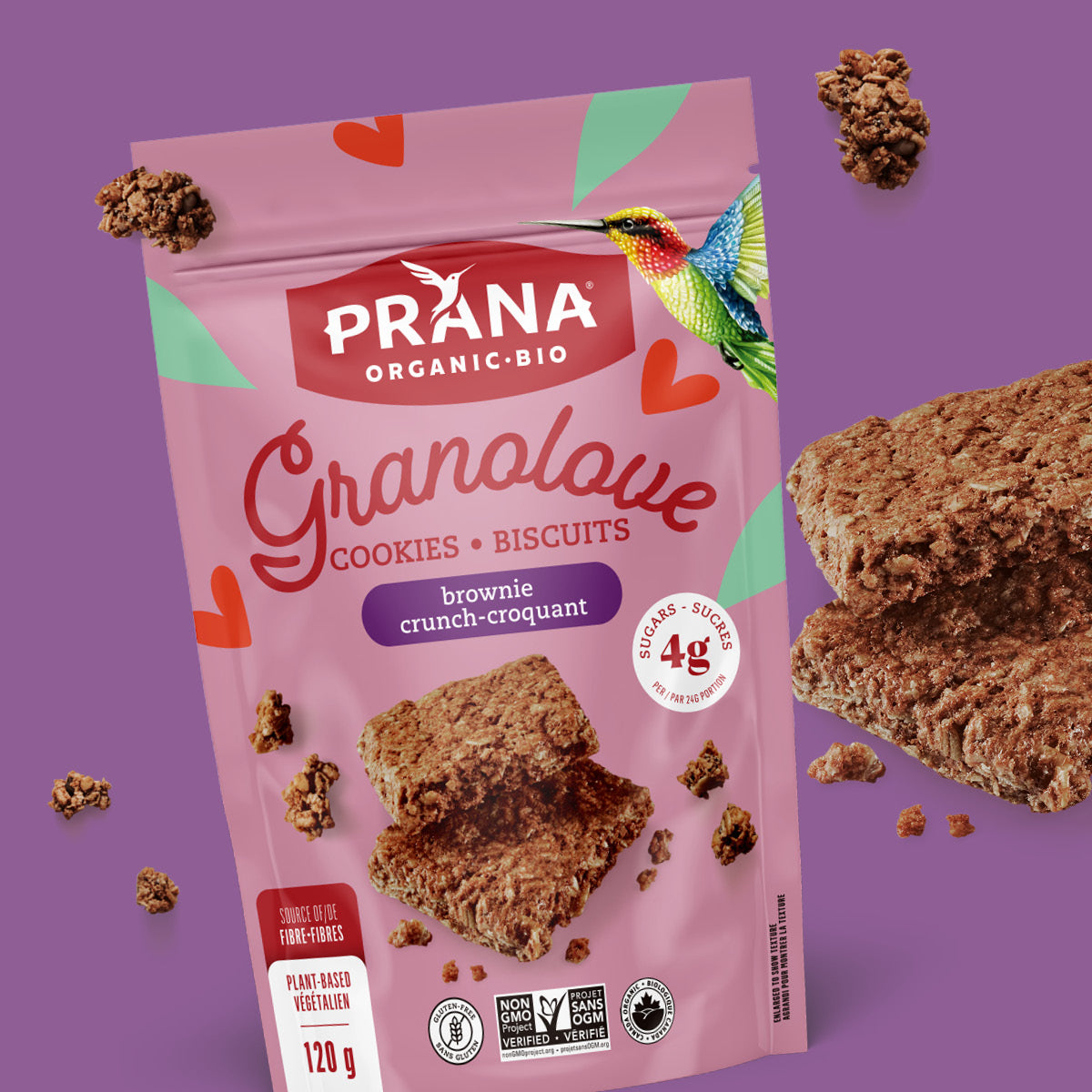 GRANOLOVE Organic Cookie squares – Brownie Crunch – Prana Foods