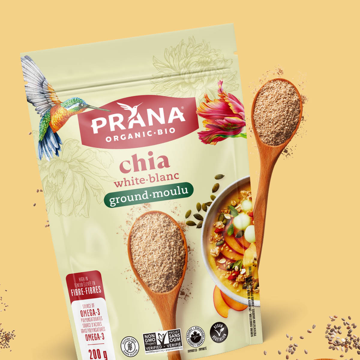 Organic Ground White Chia Seeds – Prana Foods